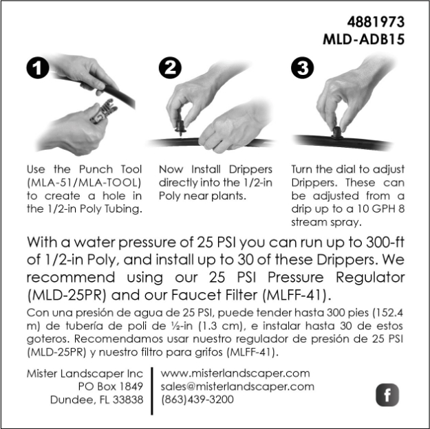 Mister Landscaper Drip Irrigation and Micro Spray. Drip Irrigation ...