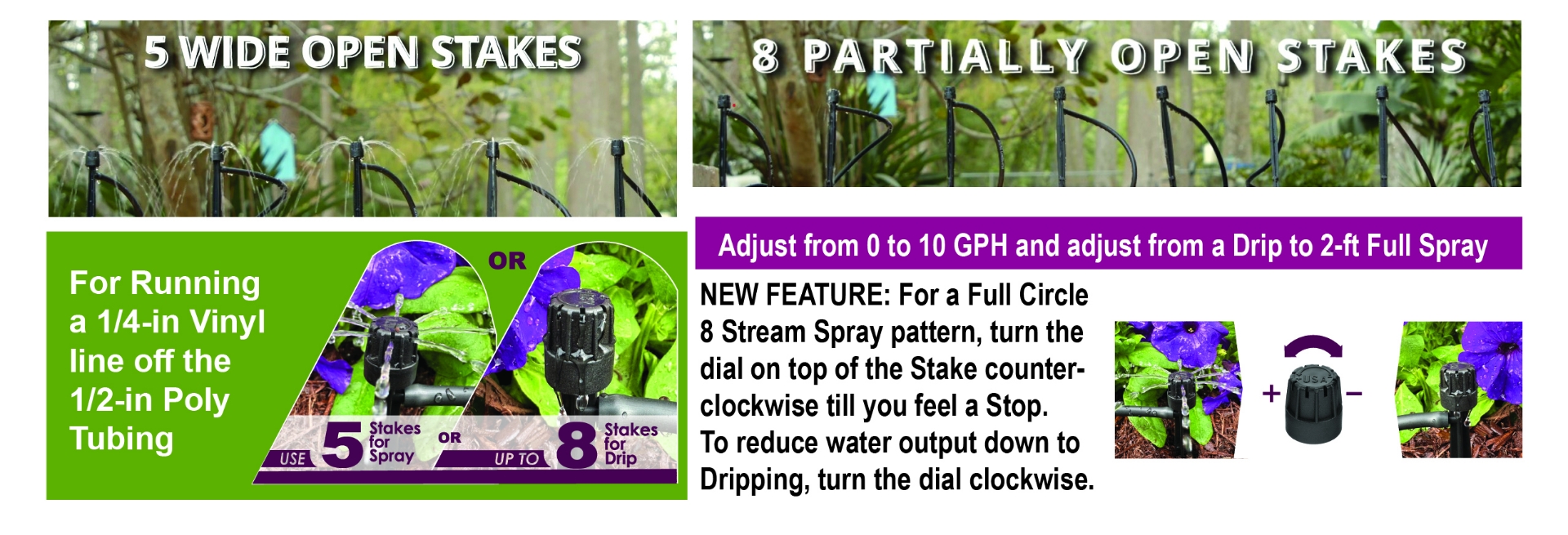 Mister Landscaper Drip Irrigation and Micro Spray. Patio & Potted Plant ...
