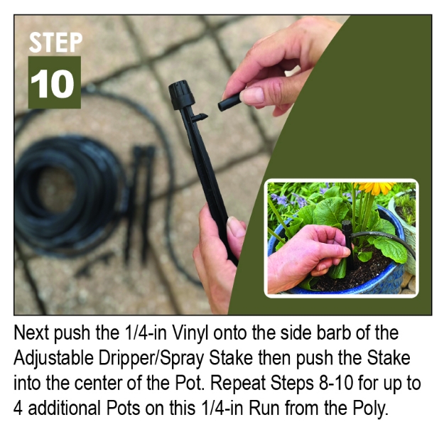 Mister Landscaper Drip Irrigation and Micro Spray. Patio & Potted Plant ...